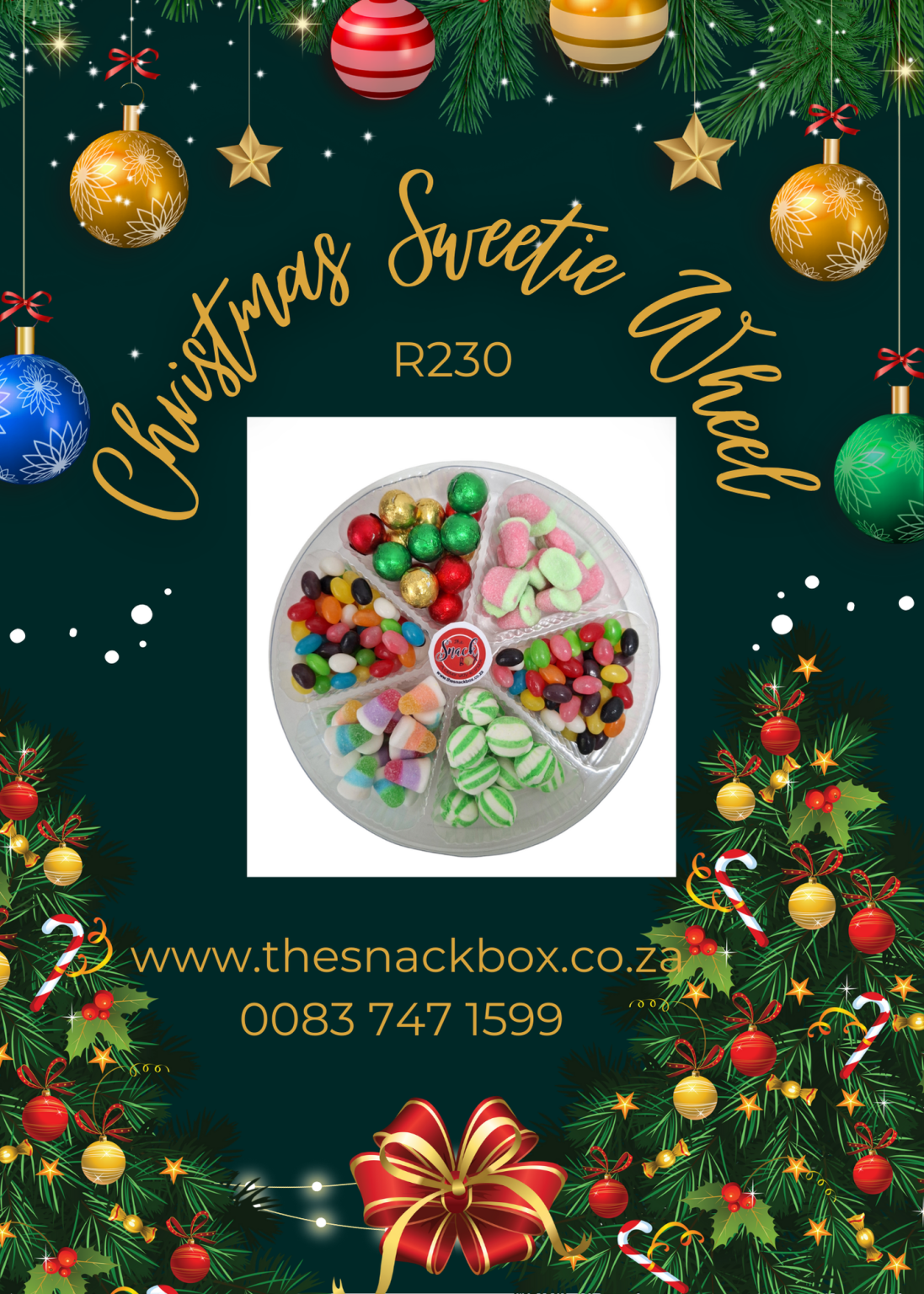 CHRISTMAS SWEETIE WHEEL - The Snack Box
